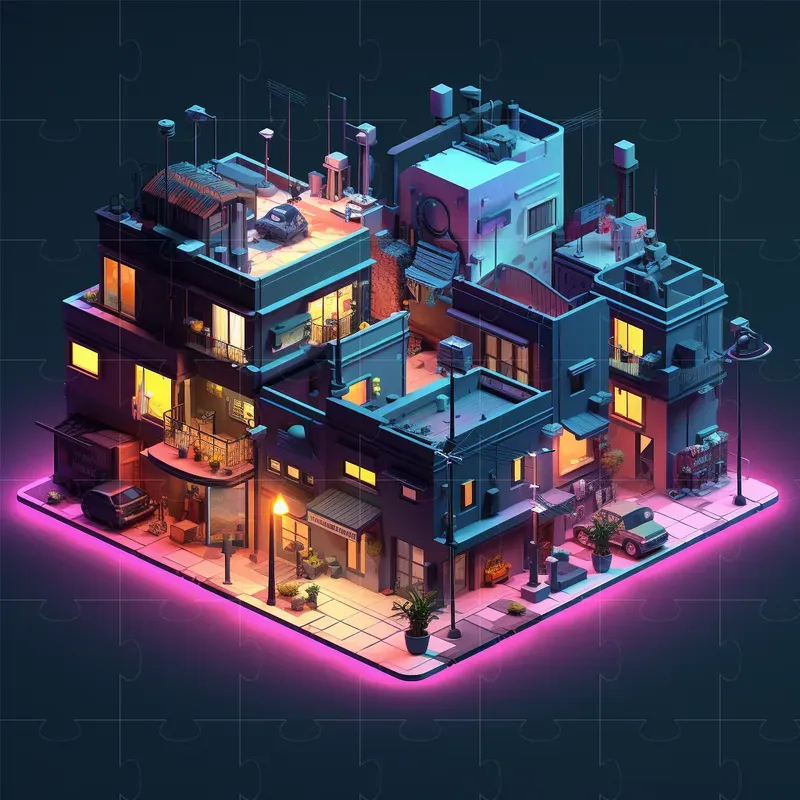 Sleek Isometric Art Midjourney Prompt | PromptBase