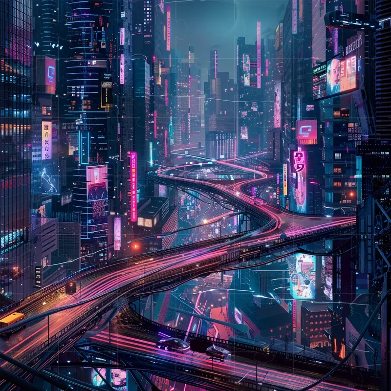 Cyberpunk Cityscapes Midjourney Prompt | PromptBase