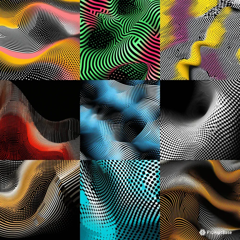 Dynamic Points And Lines Patterns Midjourney Prompt | PromptBase