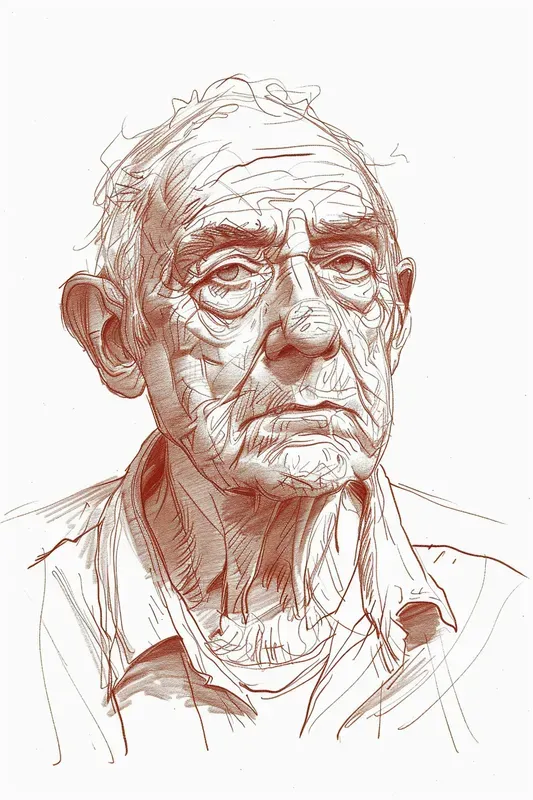 Expressive Line Art Portrait Sketches Midjourney Prompt | PromptBase