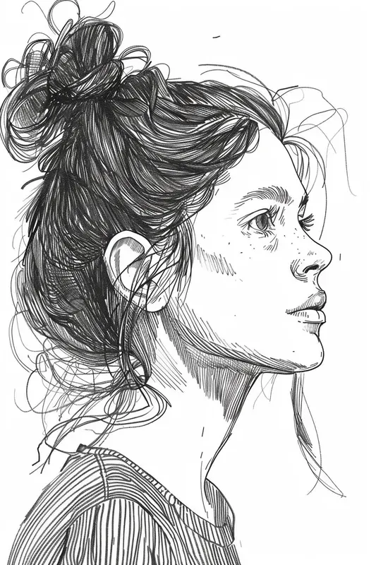 Expressive Line Art Portrait Sketches Midjourney Prompt | PromptBase
