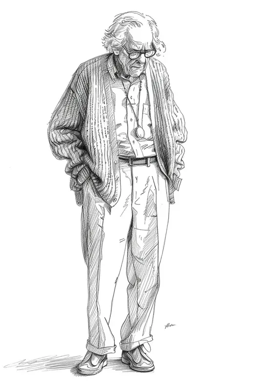 Stylized Monochrome Character Sketches Midjourney Prompt | PromptBase