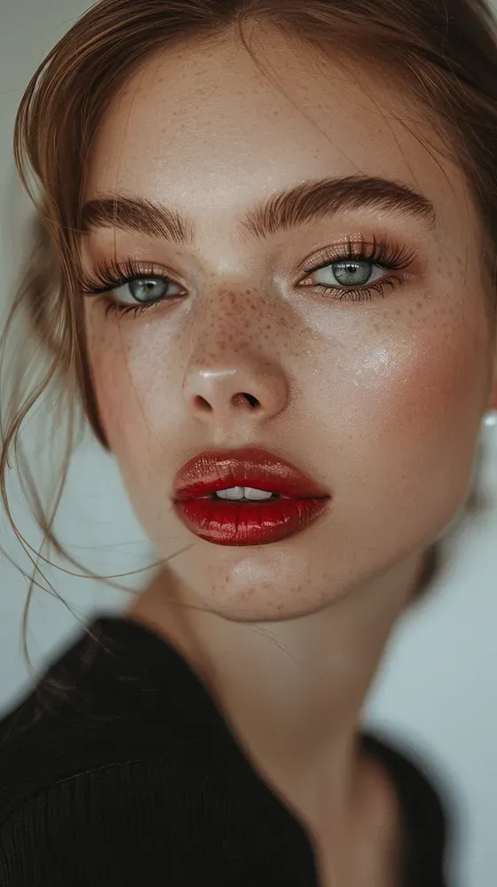 Bold Fashion Model Closeup Portraits Midjourney Prompt | PromptBase