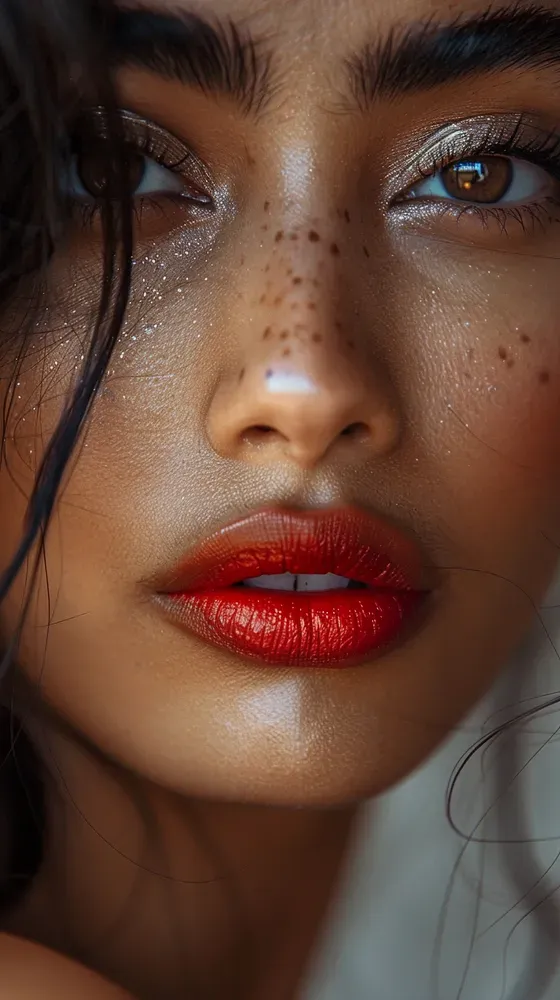 Bold Fashion Model Closeup Portraits Midjourney Prompt | PromptBase