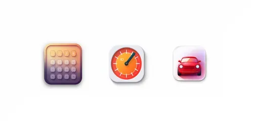 Modern Icons Designs For Mobile Apps App | PromptBase