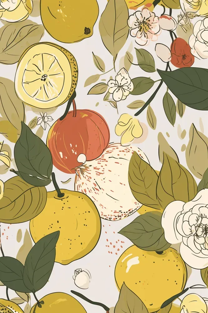 Whimsical Fruits Patterns Midjourney Prompt | PromptBase