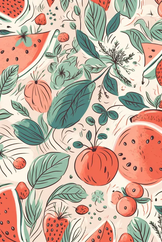 Whimsical Fruits Patterns Midjourney Prompt | PromptBase