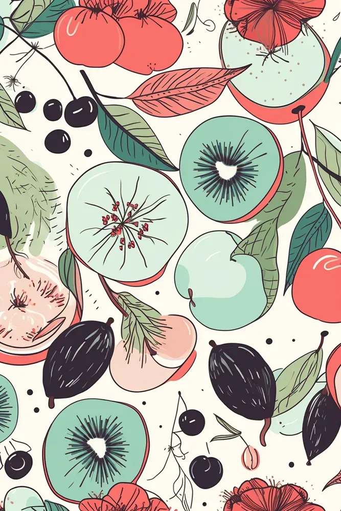 Whimsical Fruits Patterns Midjourney Prompt | PromptBase