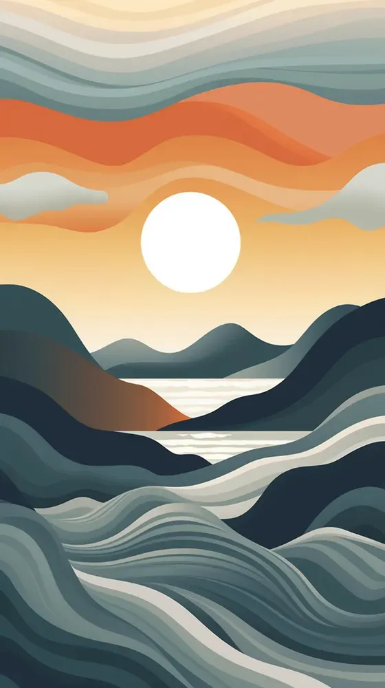 Minimal Graphic Posters With Muted Colors Midjourney Prompt | PromptBase