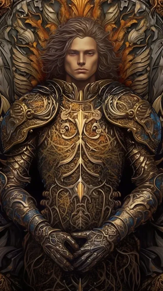 Vibrant Art Nouveau Fantasy Knight Man Midjourney Prompt | PromptBase Vibrant Art Nouveau Fantasy Knight Man Midjourney Prompt | PromptBase