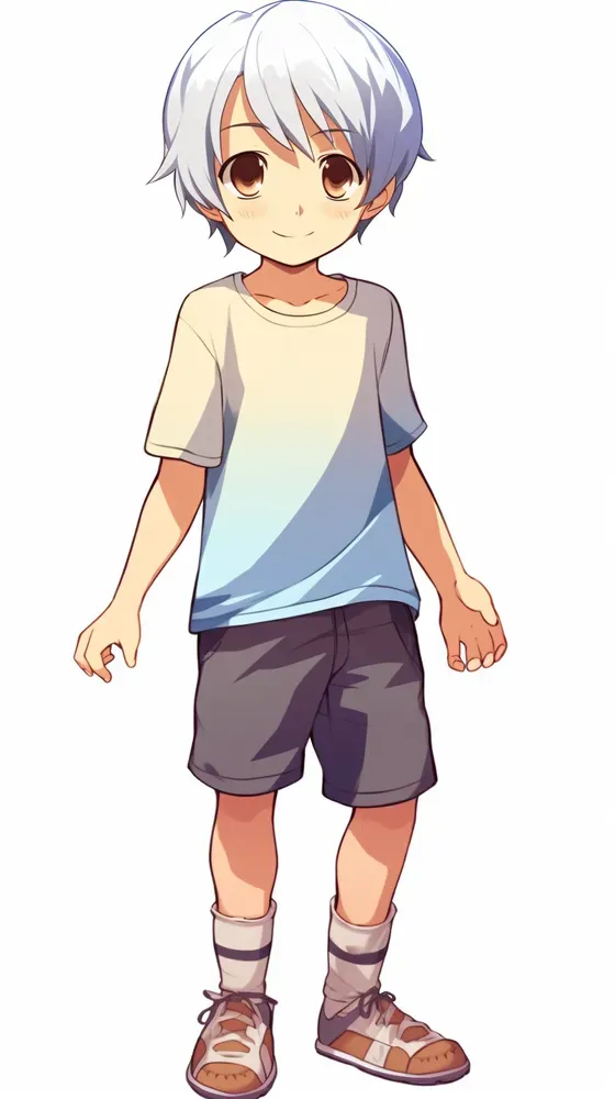 Adorable Animestyle Kids With Cute Outfits Midjourney Prompt | PromptBase