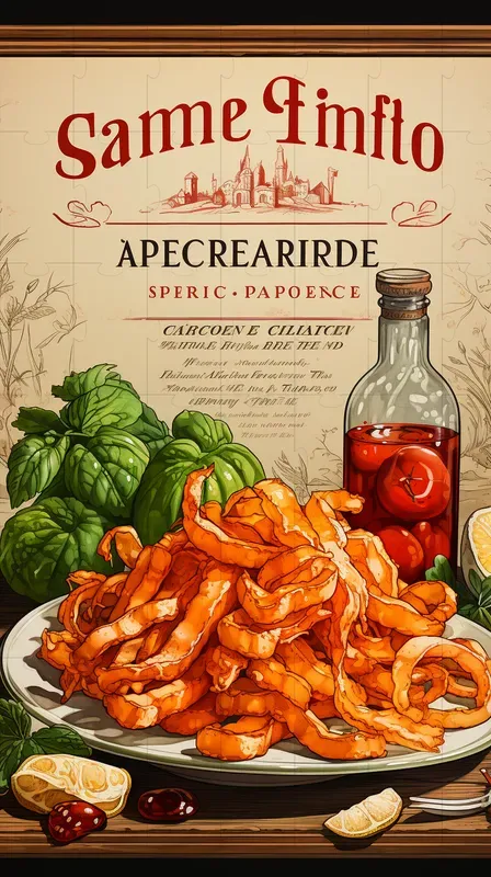 Vintage Style Fried Food Posters Midjourney Prompt | PromptBase