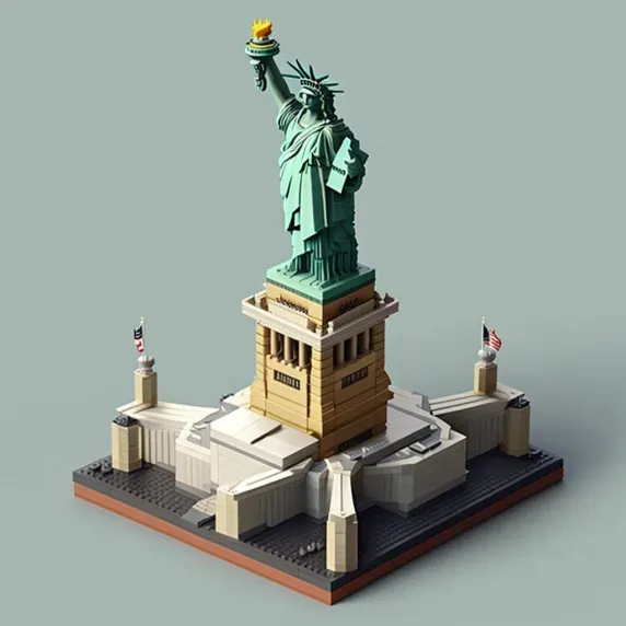 Lego Landmarks Midjourney Prompt | PromptBase
