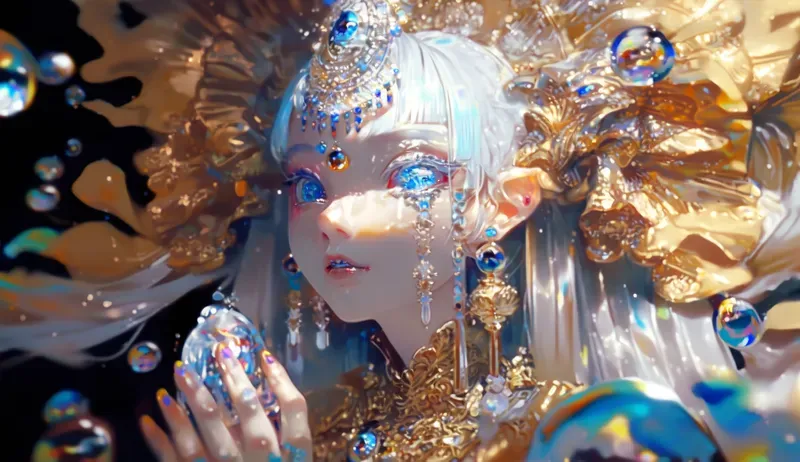 Rococo Acg Anime Girls Cute Midjourney Prompt | PromptBase