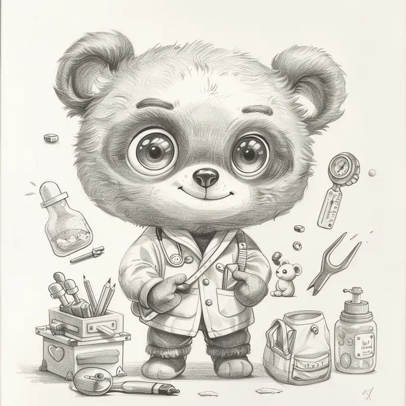 Magical Professions Stories In Pencils Midjourney Prompt | PromptBase