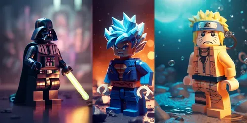 Lego Stylized Movie Characters Midjourney Prompt | PromptBase
