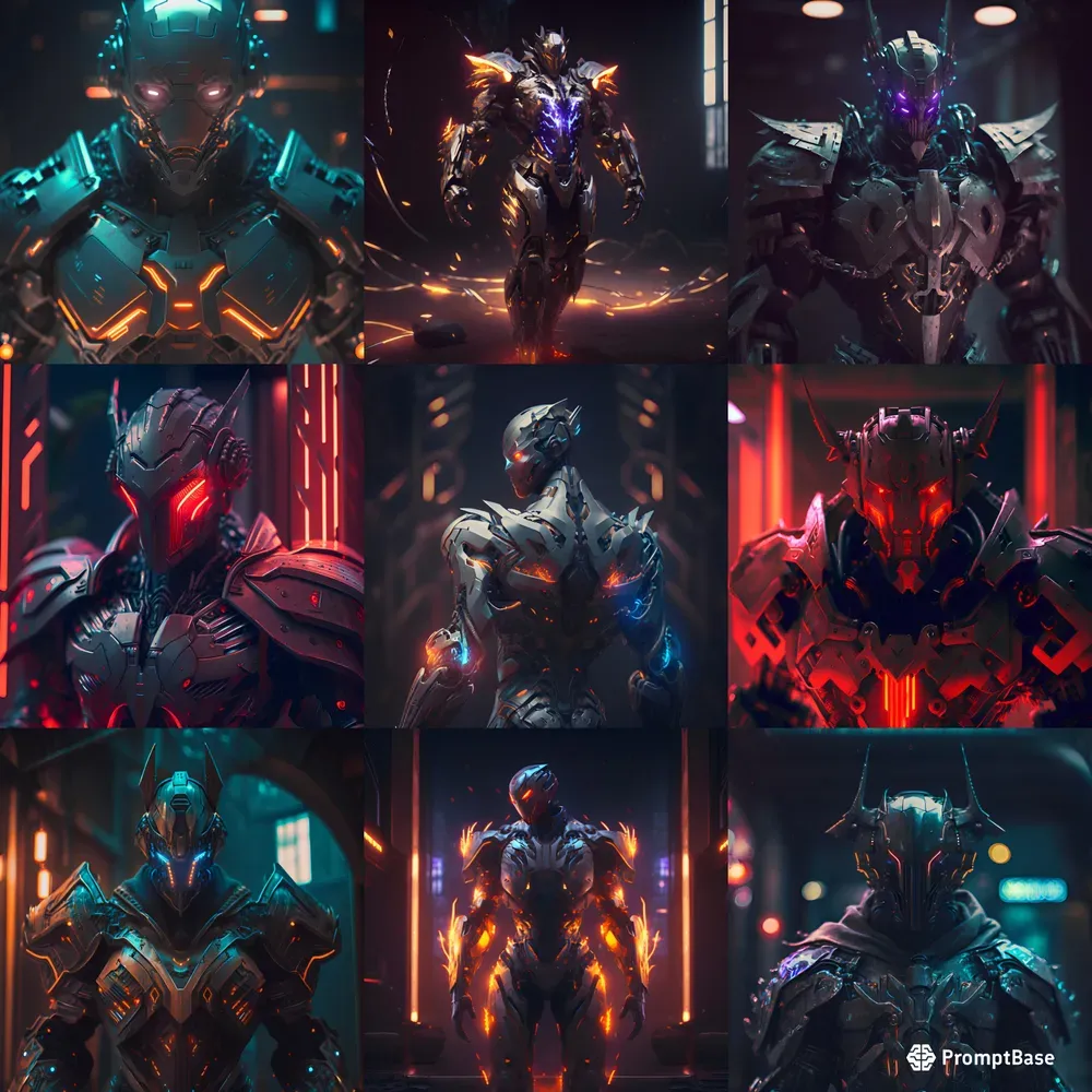 Sci-fi Armored Robots Midjourney Prompt | PromptBase