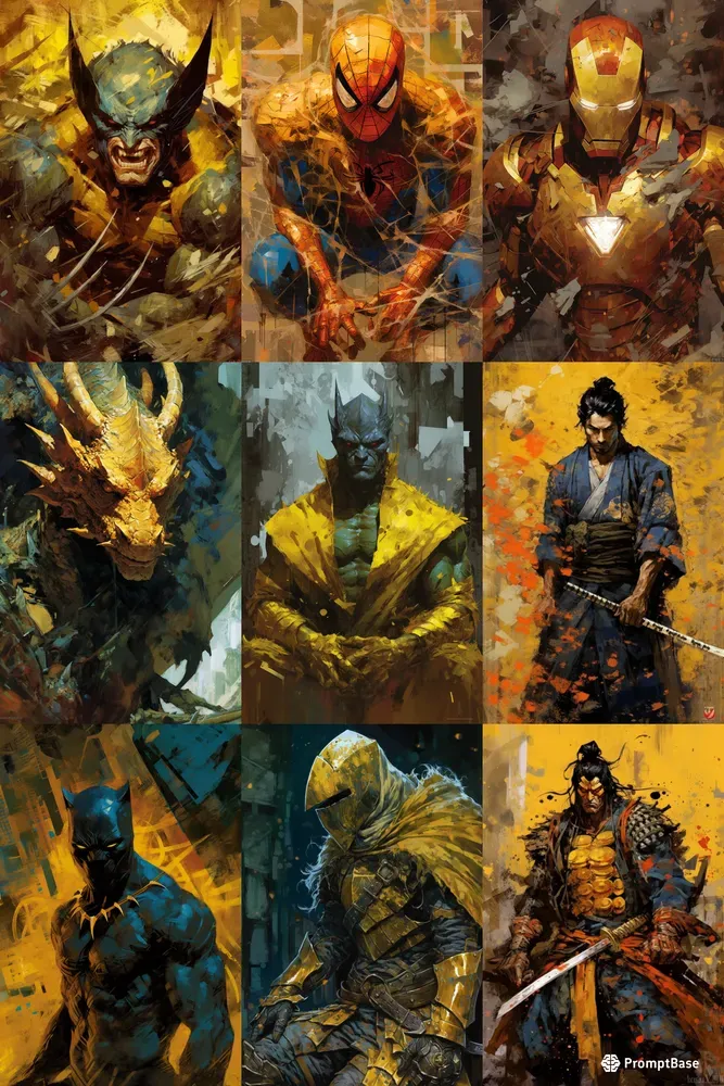 Comic Style Character Art Midjourney Prompt | PromptBase