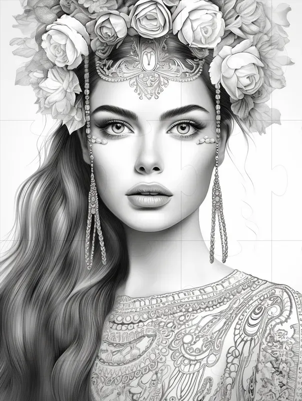 Hyperrealistic Coloring Pages Midjourney Prompt | PromptBase