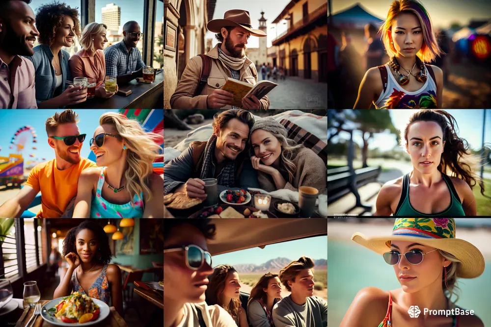 Realistic People Life Style Stock Photos Midjourney Prompt | PromptBase