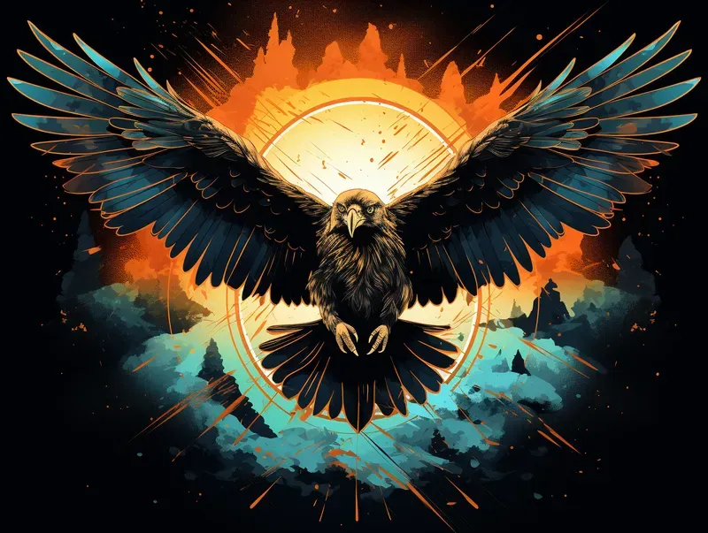 Spiritual Vector Sacred Birds Designs Midjourney Prompt | PromptBase