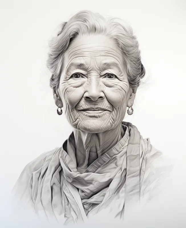 Pencil Portraits That Convey Emotions Midjourney Prompt | PromptBase