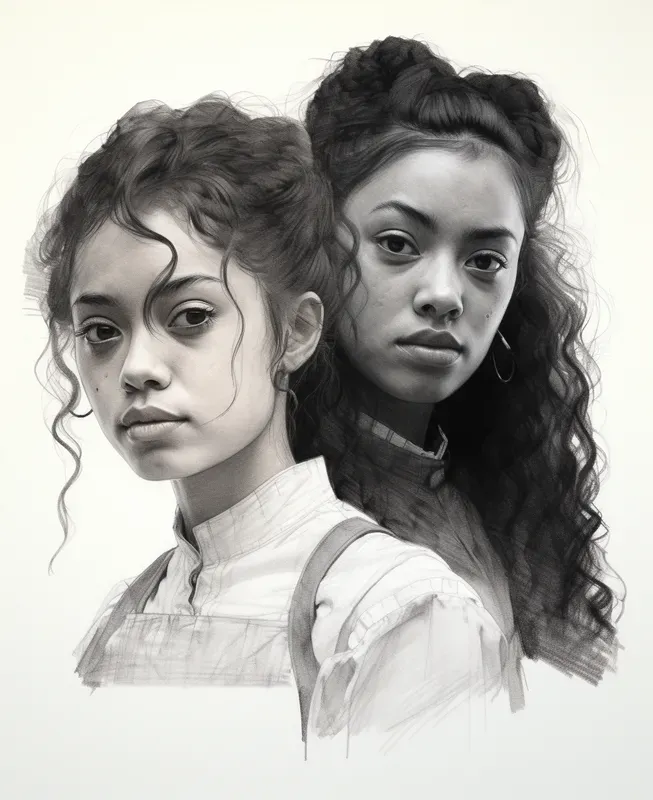 Pencil Portraits That Convey Emotions Midjourney Prompt | PromptBase