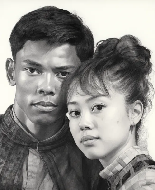 Pencil Portraits That Convey Emotions Midjourney Prompt | PromptBase