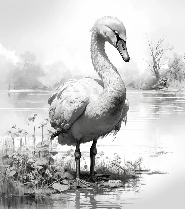 Graphite Wings Detailed Bird Portraits Midjourney Prompt | PromptBase