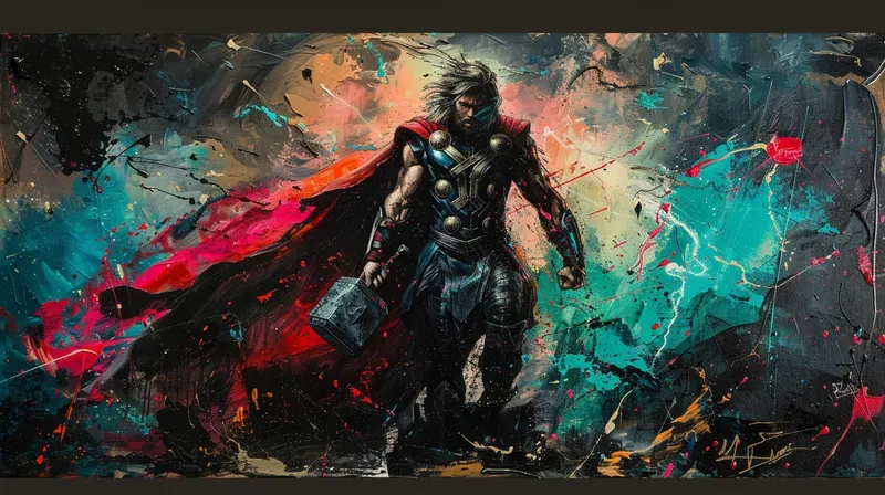 Superheroes Captured In Oil Painting Midjourney Prompt | PromptBase