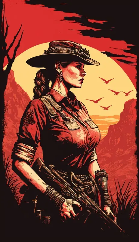 Red Dead Redemption 2 Style Images Midjourney Prompt | PromptBase