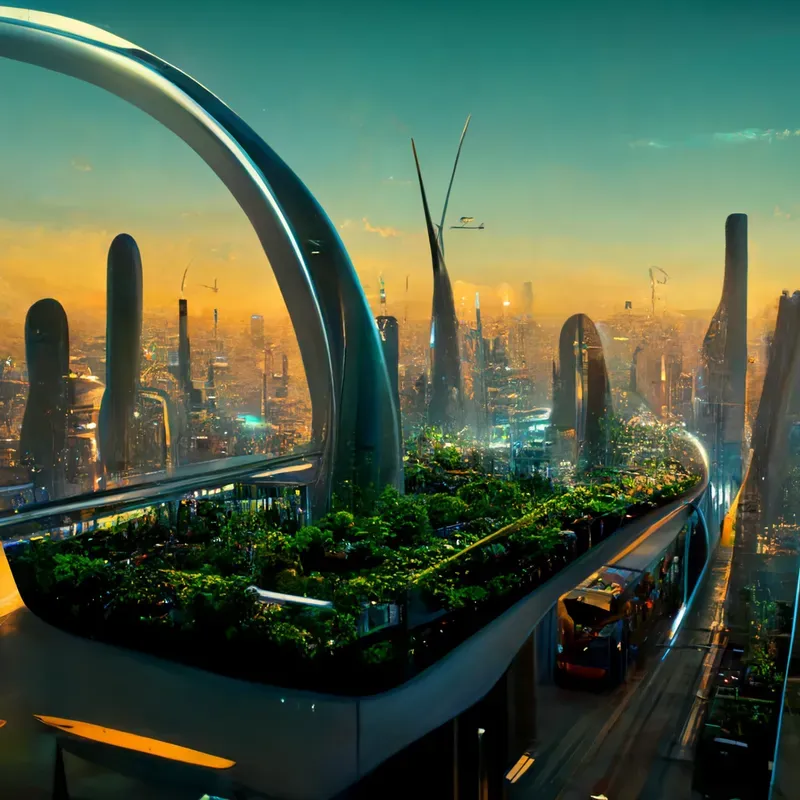 City Of Tomorrow Midjourney Prompt | PromptBase