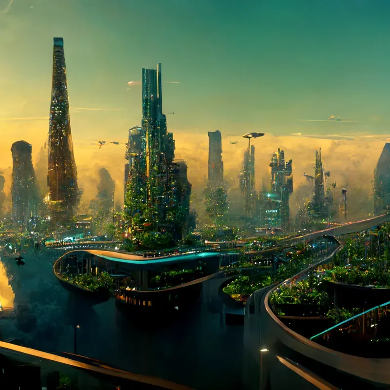 City Of Tomorrow Midjourney Prompt | PromptBase