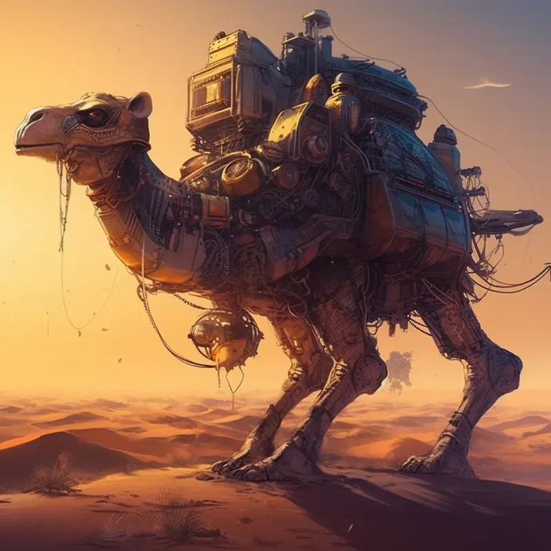 Solarpunk Art With Animals Midjourney Prompt | PromptBase