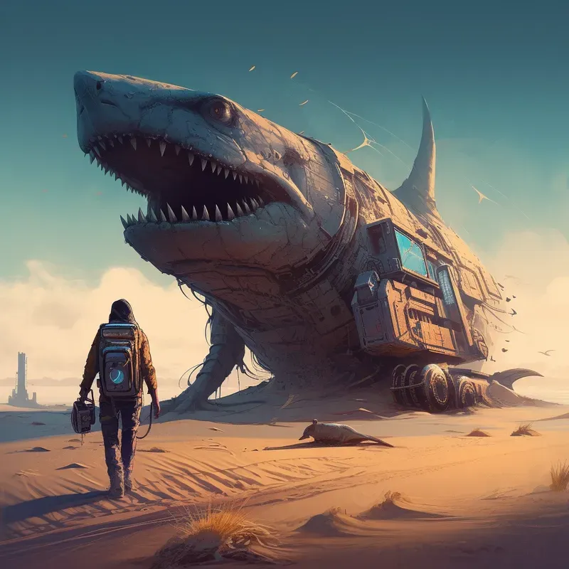 Solarpunk Art With Animals Midjourney Prompt | PromptBase