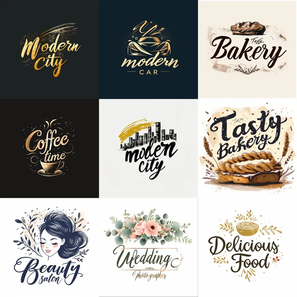 Logos With An Emphasis On Calligraphy Midjourney Prompt | PromptBase