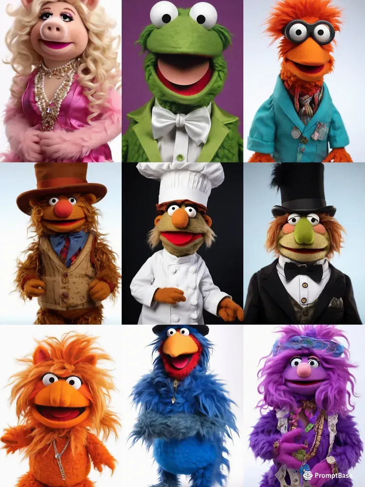 Muppet Characters Leonardo Ai Prompt | PromptBase