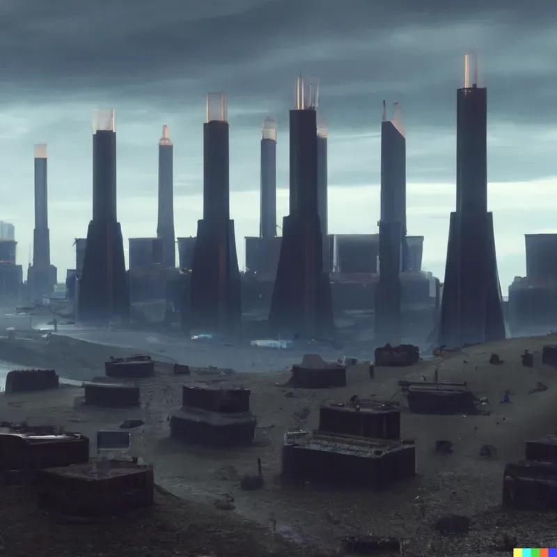 Dystopian Cities DALL·E Prompt | PromptBase