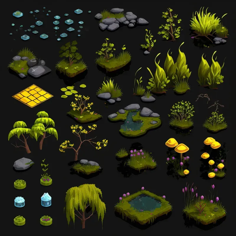 2D Video Game Assets Top-down View Midjourney Prompt | PromptBase