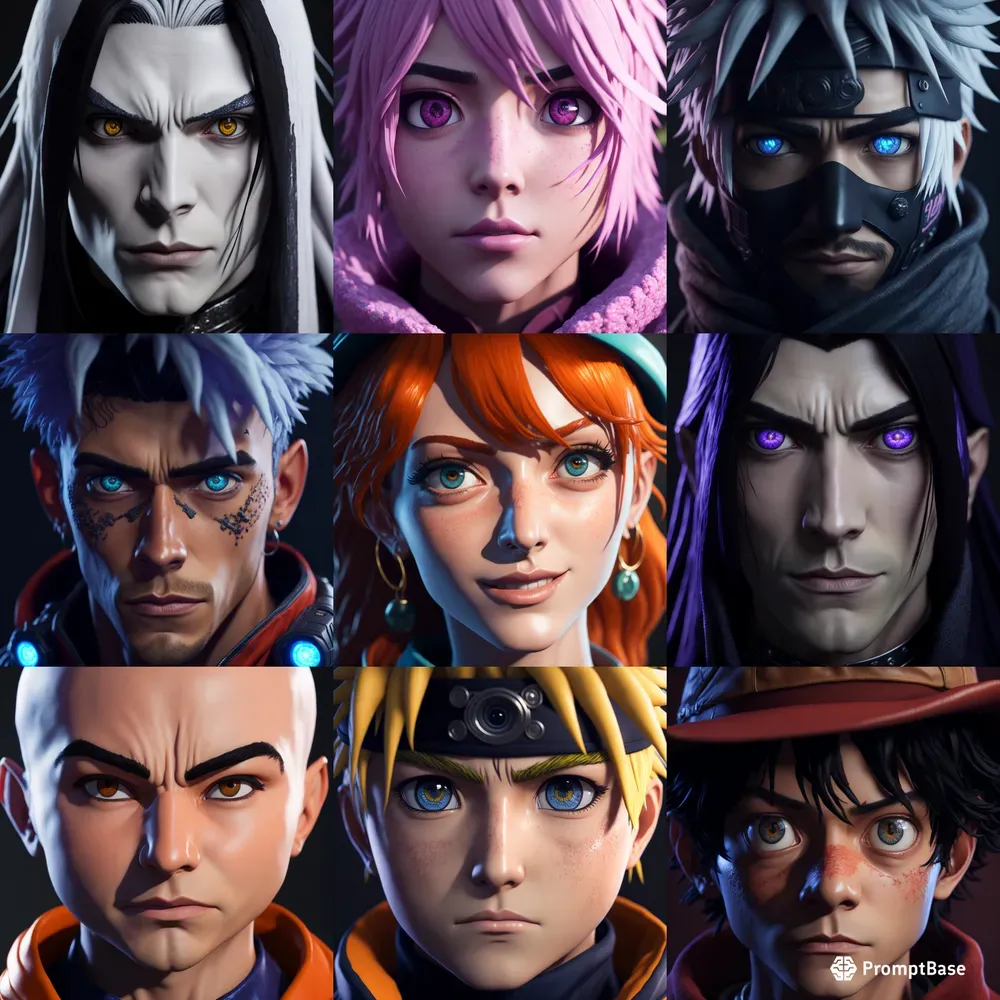 Anime Real Characters Leonardo Ai Prompt | PromptBase