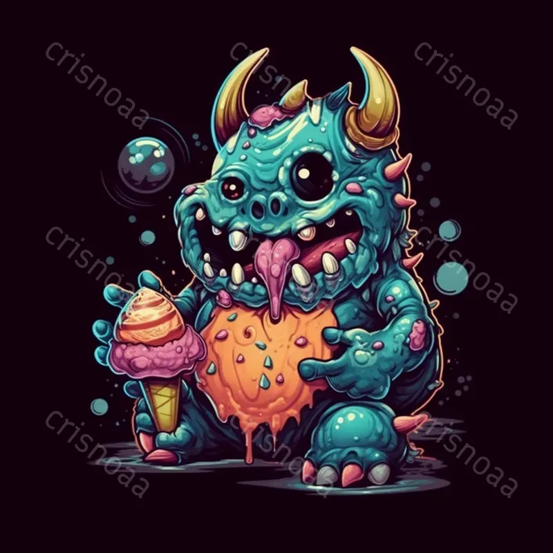 Funny Monster Tshirt Designs Midjourney Prompt | PromptBase