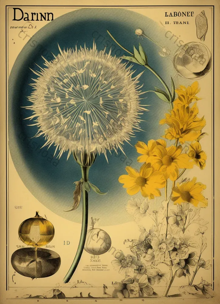 Vintage Botanical Posters Midjourney Prompt | PromptBase