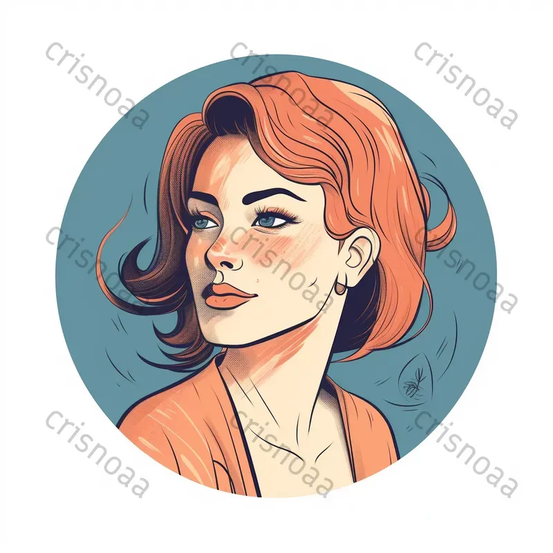 People Profile Illustrations Midjourney Prompt | PromptBase