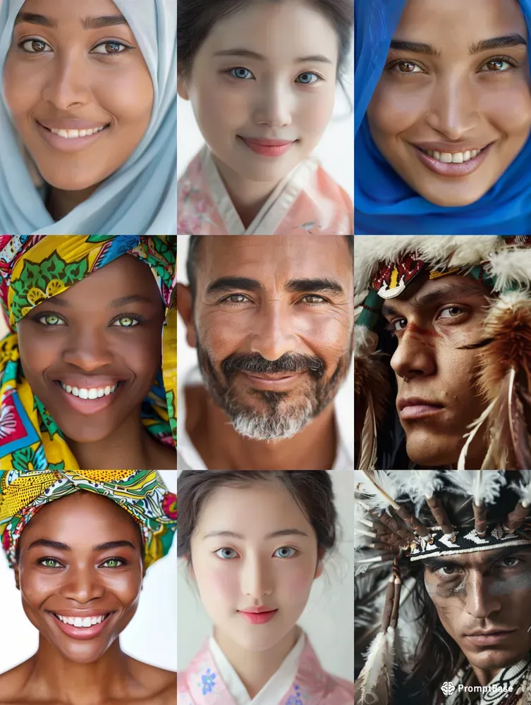 Global Faces Detailed Character Portraits Midjourney Prompt | PromptBase