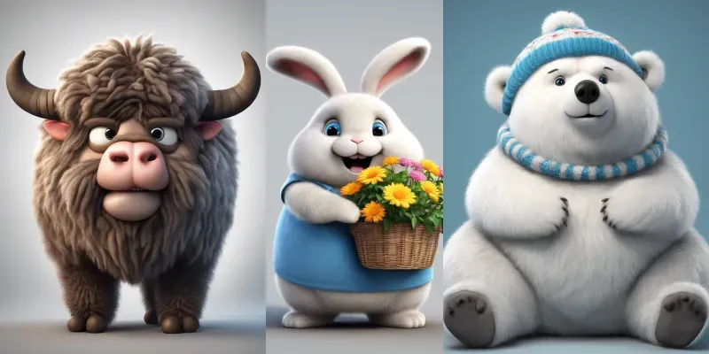 Fat Fuzzy Animals Stable Diffusion Prompt | PromptBase