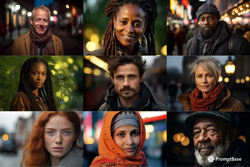 Peoples Portraits Imagined Into Lives Midjourney Prompt | PromptBase