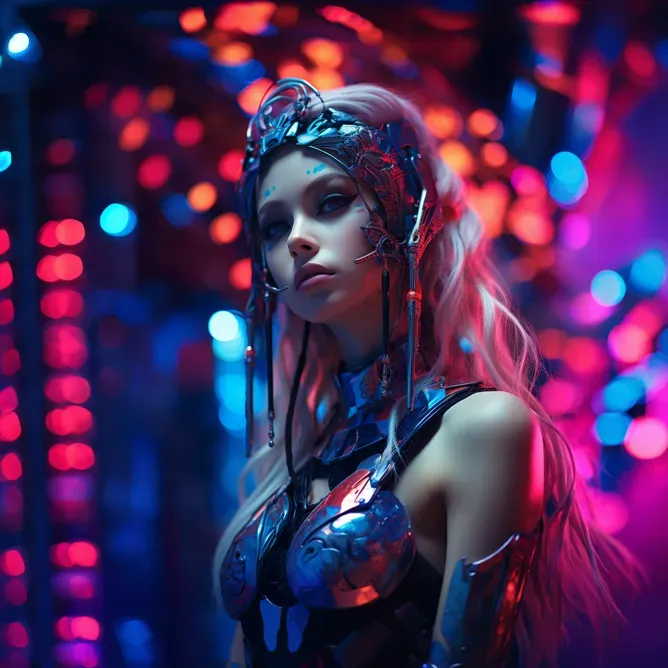 Cyber Girls Midjourney Prompt | PromptBase