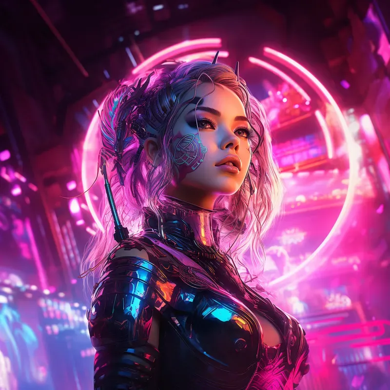 Cyber Girls Midjourney Prompt | PromptBase