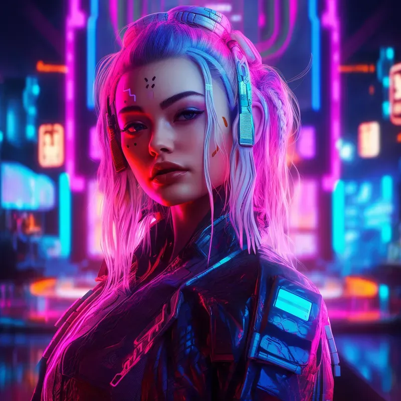 Cyber Girls Midjourney Prompt | PromptBase