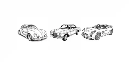 Dream Car Coloring Pages Midjourney Prompt | PromptBase